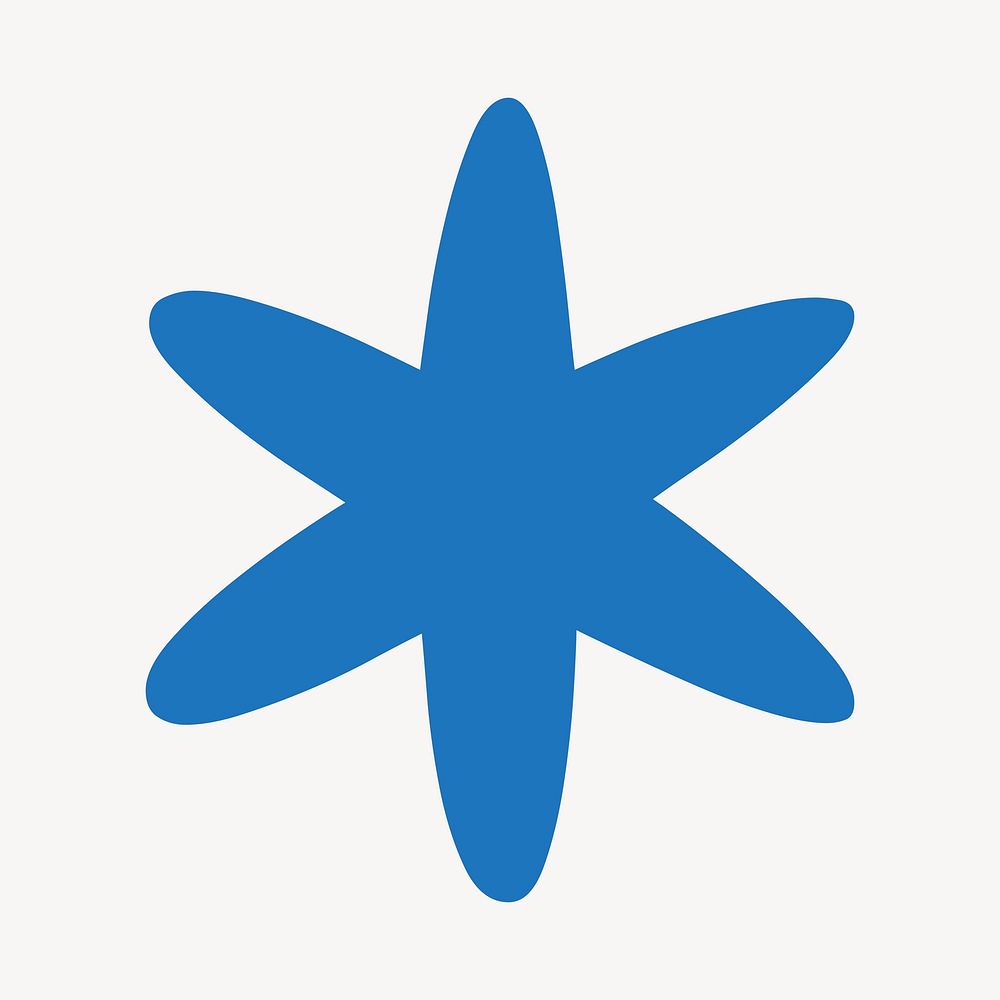 Blue asterisk sign illustration | Free Photo Illustration - rawpixel