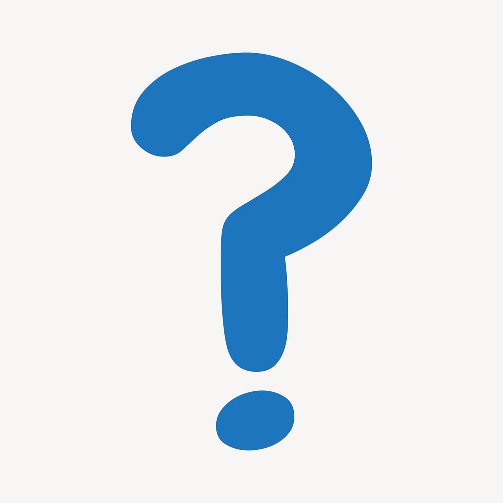 Blue question mark sign illustration | Free Photo Illustration - rawpixel