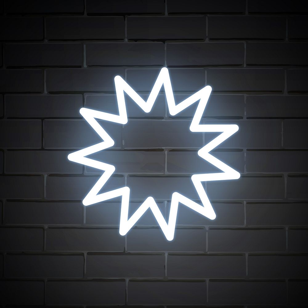 Explosion bubble icon white blue | Free Photo Illustration - rawpixel