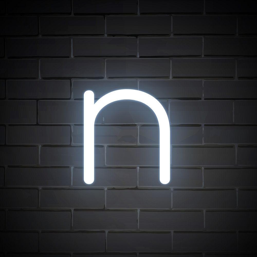 Letter n white alphabet illustration | Free Photo Illustration - rawpixel