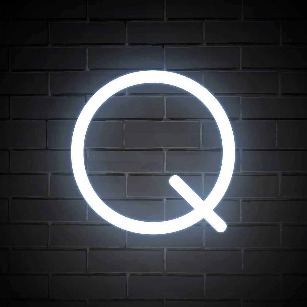 Letter Q white alphabet illustration | Free Photo Illustration - rawpixel