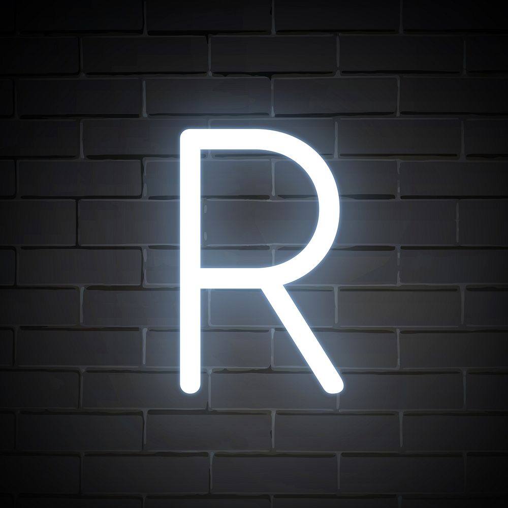 Letter R white alphabet illustration | Free Photo Illustration - rawpixel