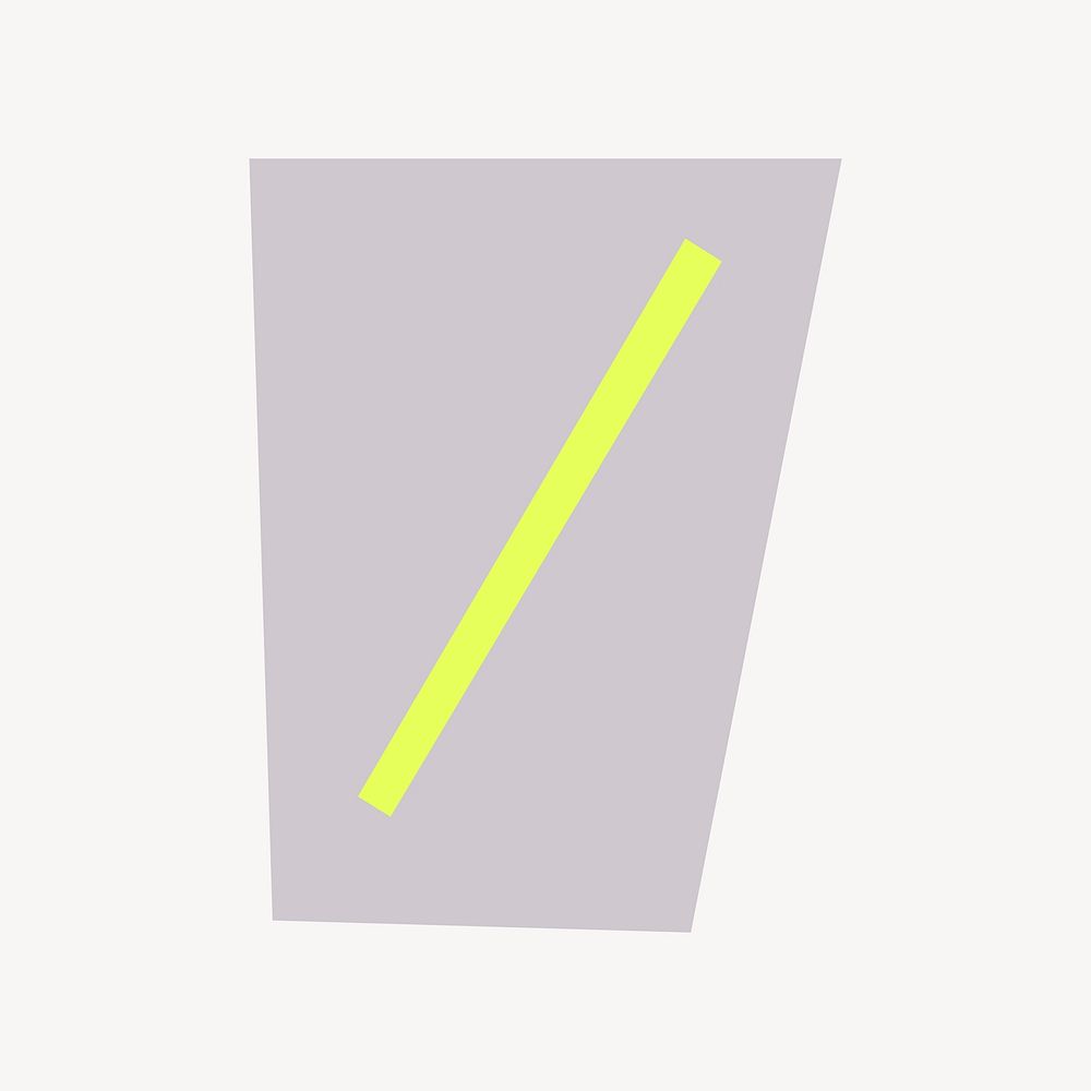 Slash sign in papercut illustration | Free Photo Illustration - rawpixel