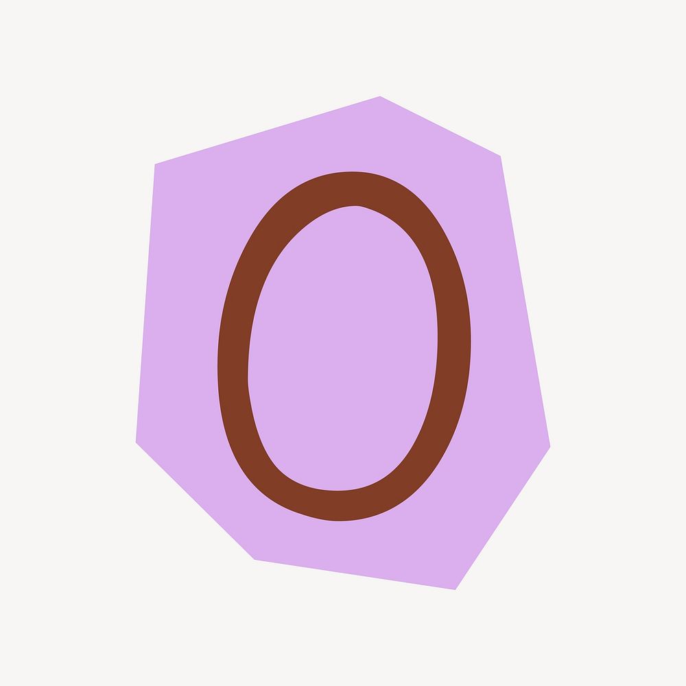 Letter O papercut alphabet illustration | Free Photo Illustration ...