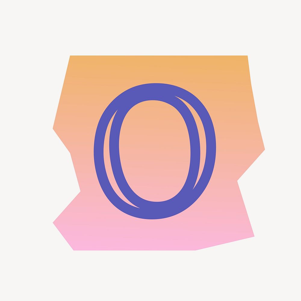 Letter O papercut alphabet illustration | Free Photo Illustration ...