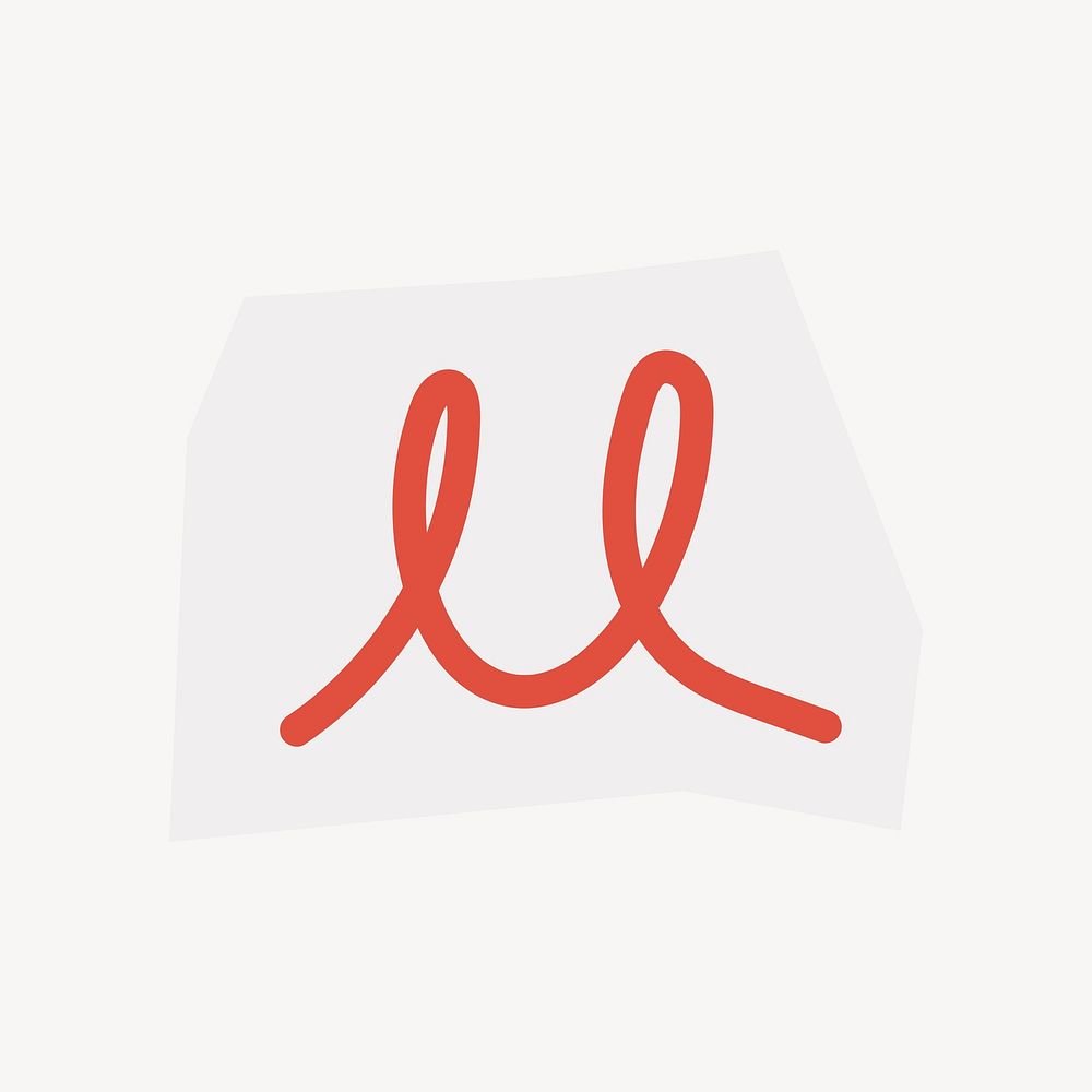 Squiggle line paper cut illustration | Free Photo Illustration - rawpixel