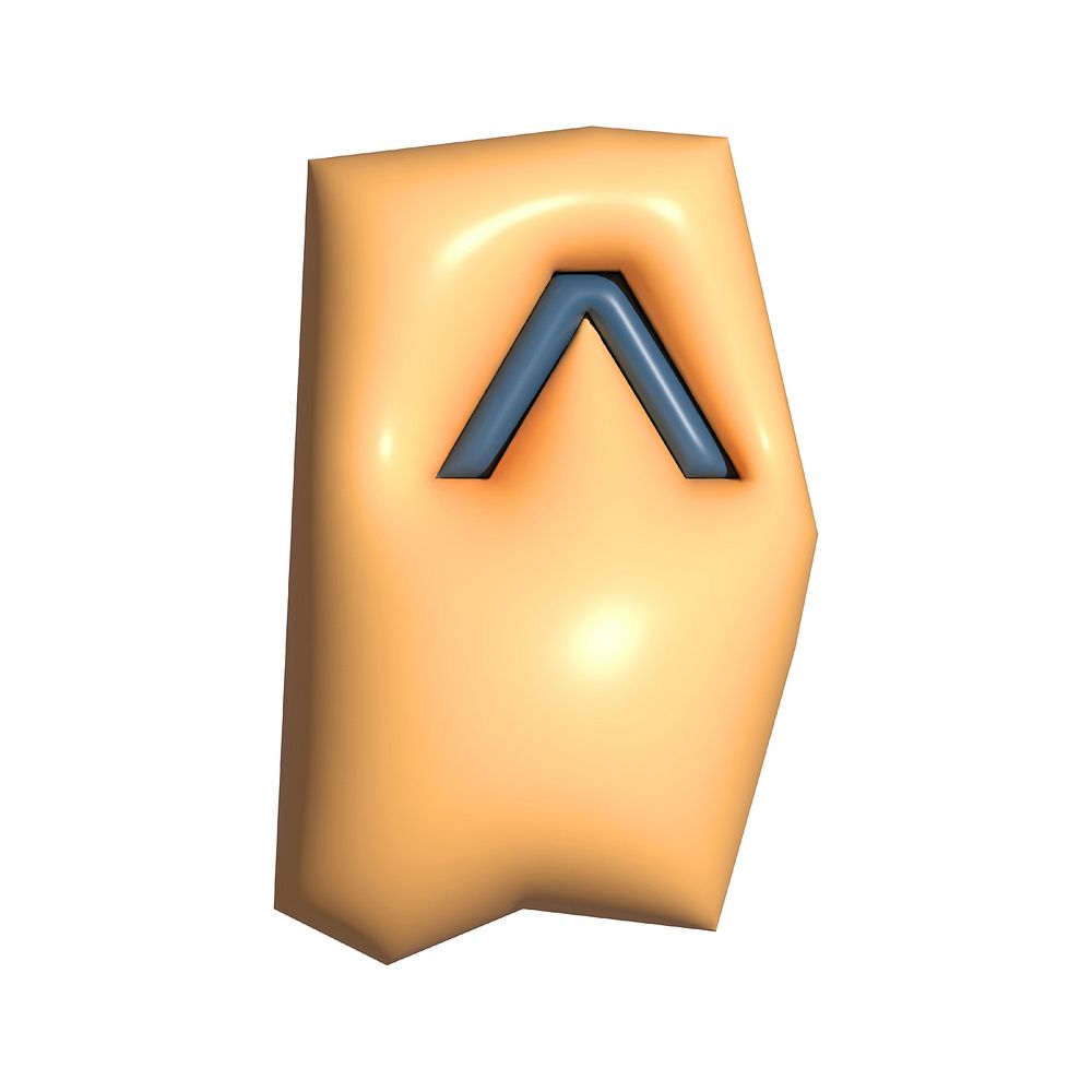 Circumflex sing 3D alphabets illustration | Free Photo Illustration ...