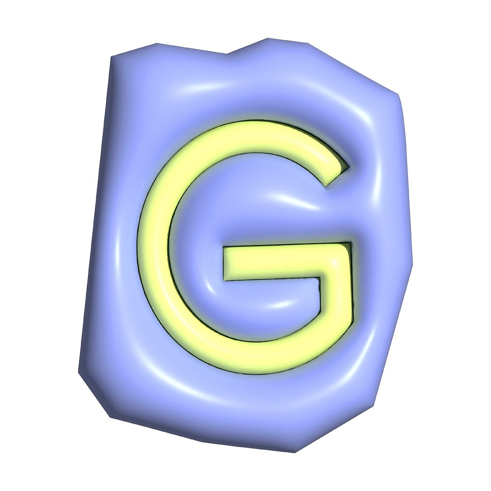 Letter G 3D alphabets illustration | Free Photo Illustration - rawpixel