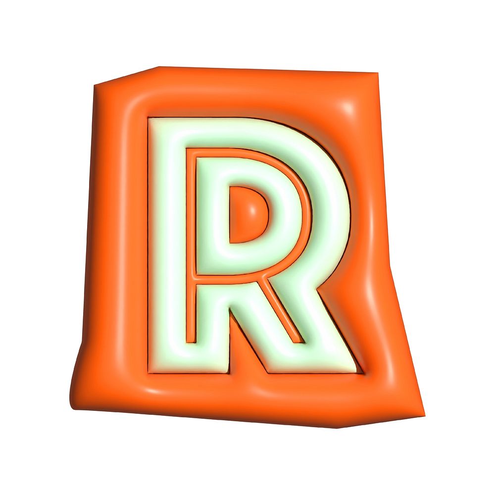 Letter R 3D alphabets illustration | Free Photo Illustration - rawpixel