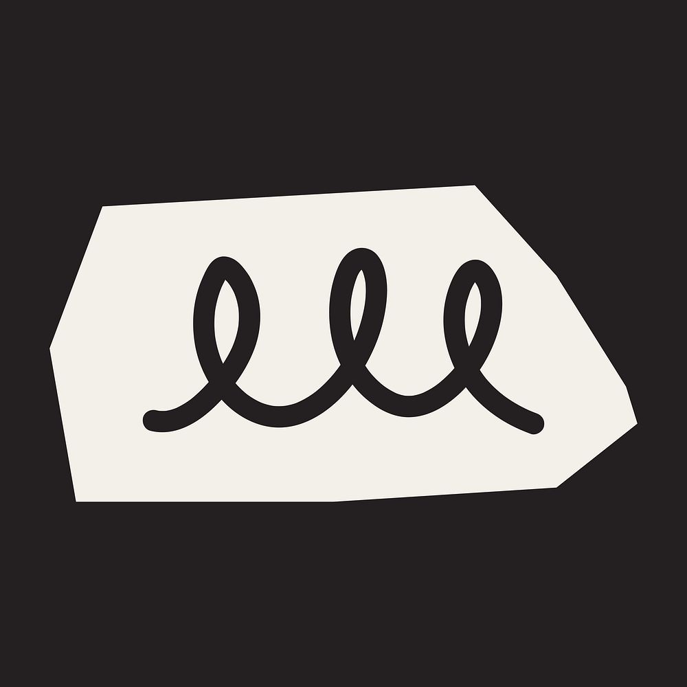 Squiggly line, paper cut illustration | Free Photo Illustration - rawpixel