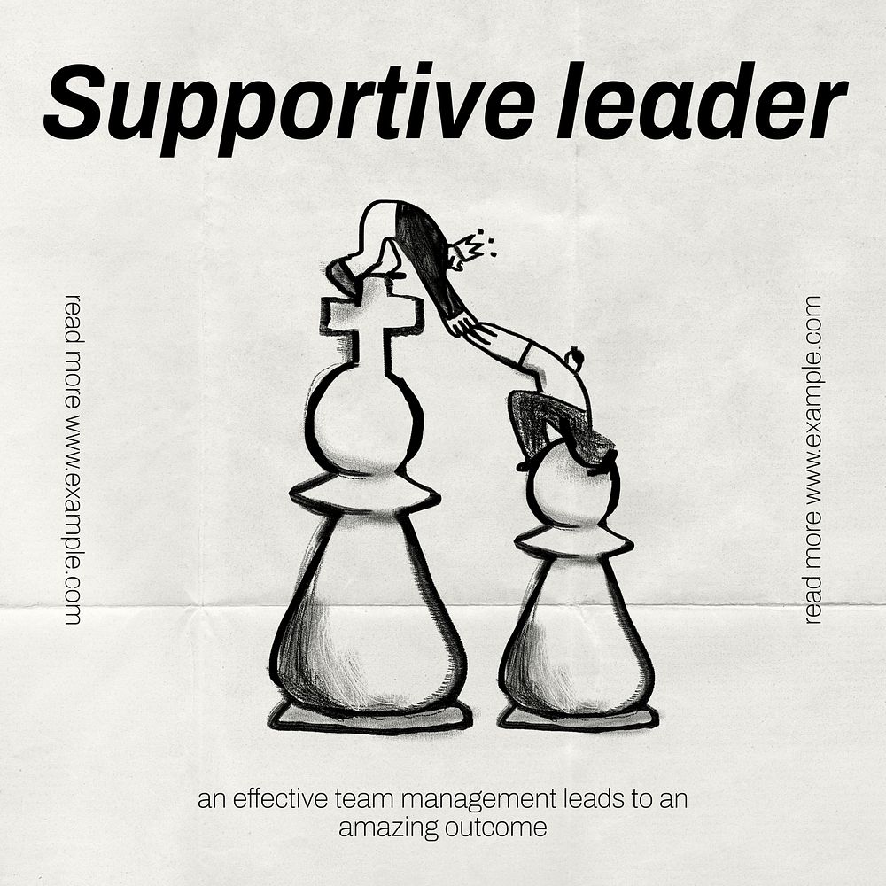 Supportive leader Instagram post template | Free Photo - rawpixel