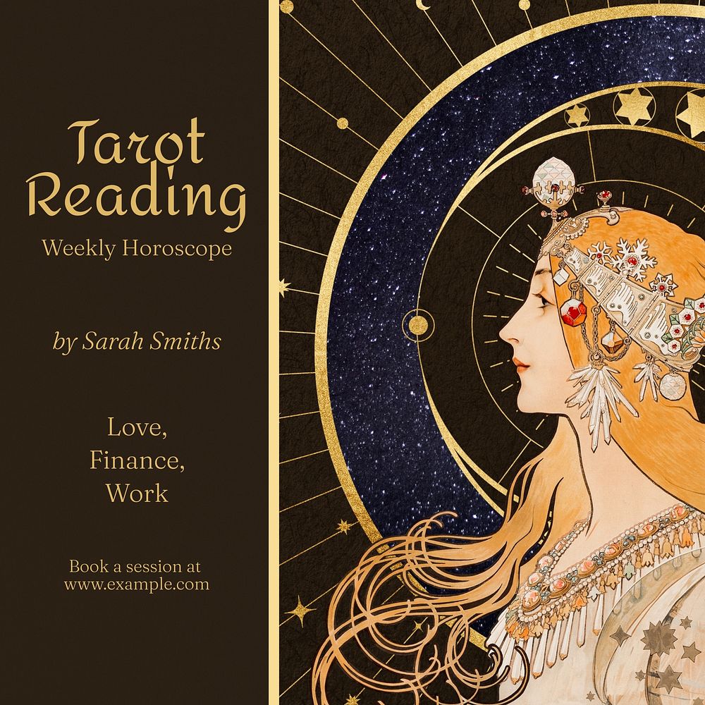 Aesthetic astrology Facebook post template | Free Photo - rawpixel