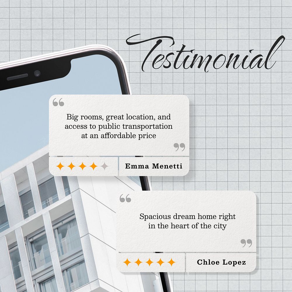 Testimonial Instagram post template | Free Photo - rawpixel