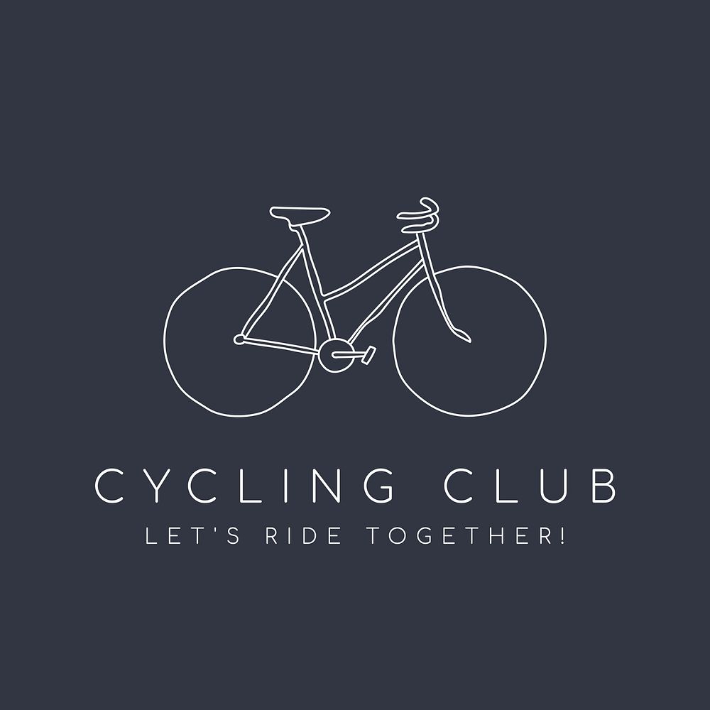 Cycling club logo template | Free Photo - rawpixel