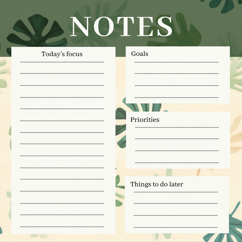 Notes Instagram post template | Premium Photo - rawpixel