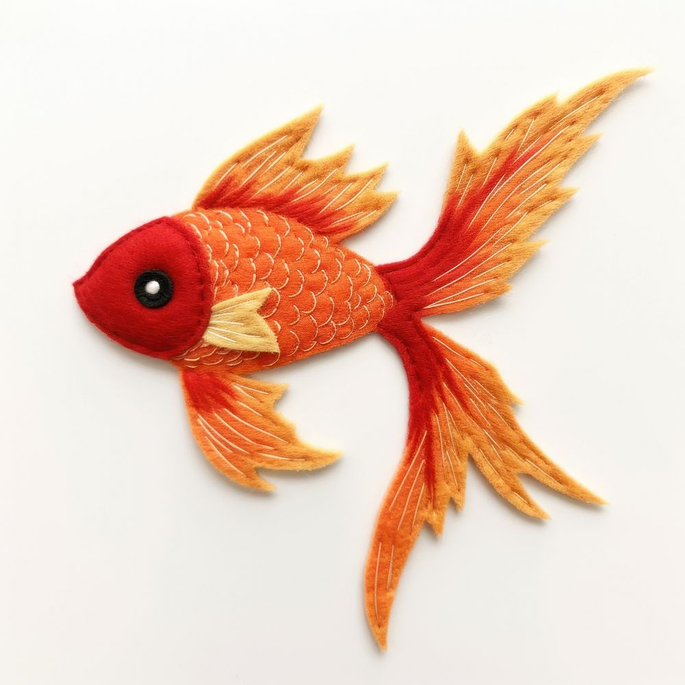 Felt stickers single koi fish | Free Photo - rawpixel