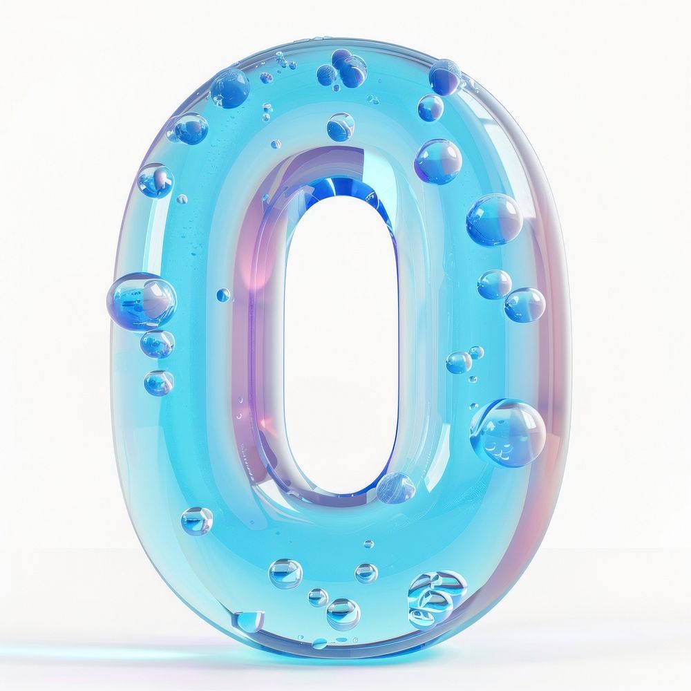 Letter O number symbol turquoise. | Free Photo Illustration - rawpixel