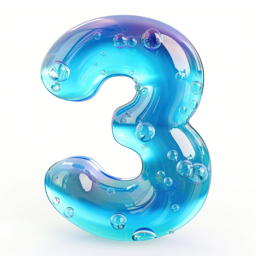 Number 3 symbol number jacuzzi. | Free Photo Illustration - rawpixel