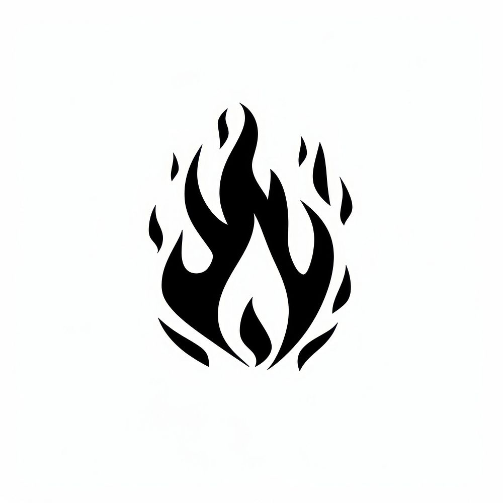 Fire symbol logo stencil. | Free Photo Illustration - rawpixel