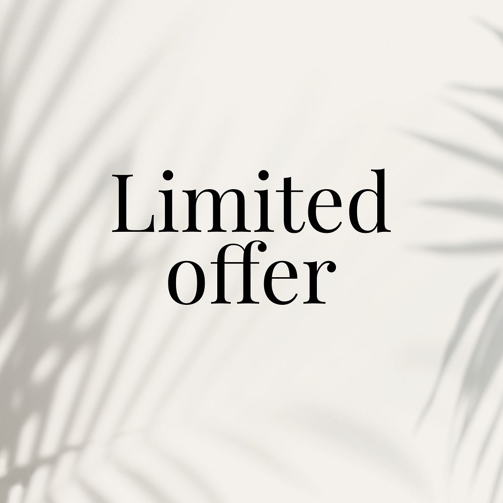 Limited offer Instagram post template | Free Photo - rawpixel