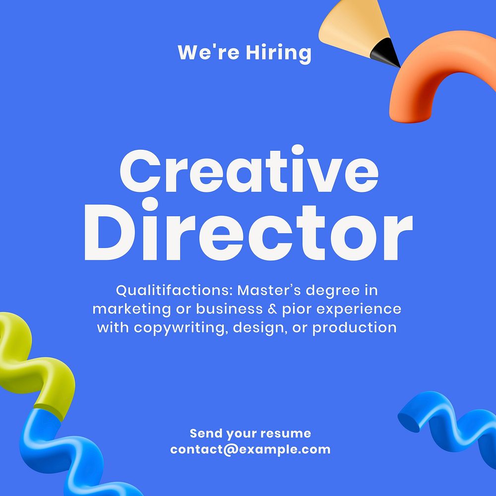 Creative director Instagram post template | Free Photo - rawpixel