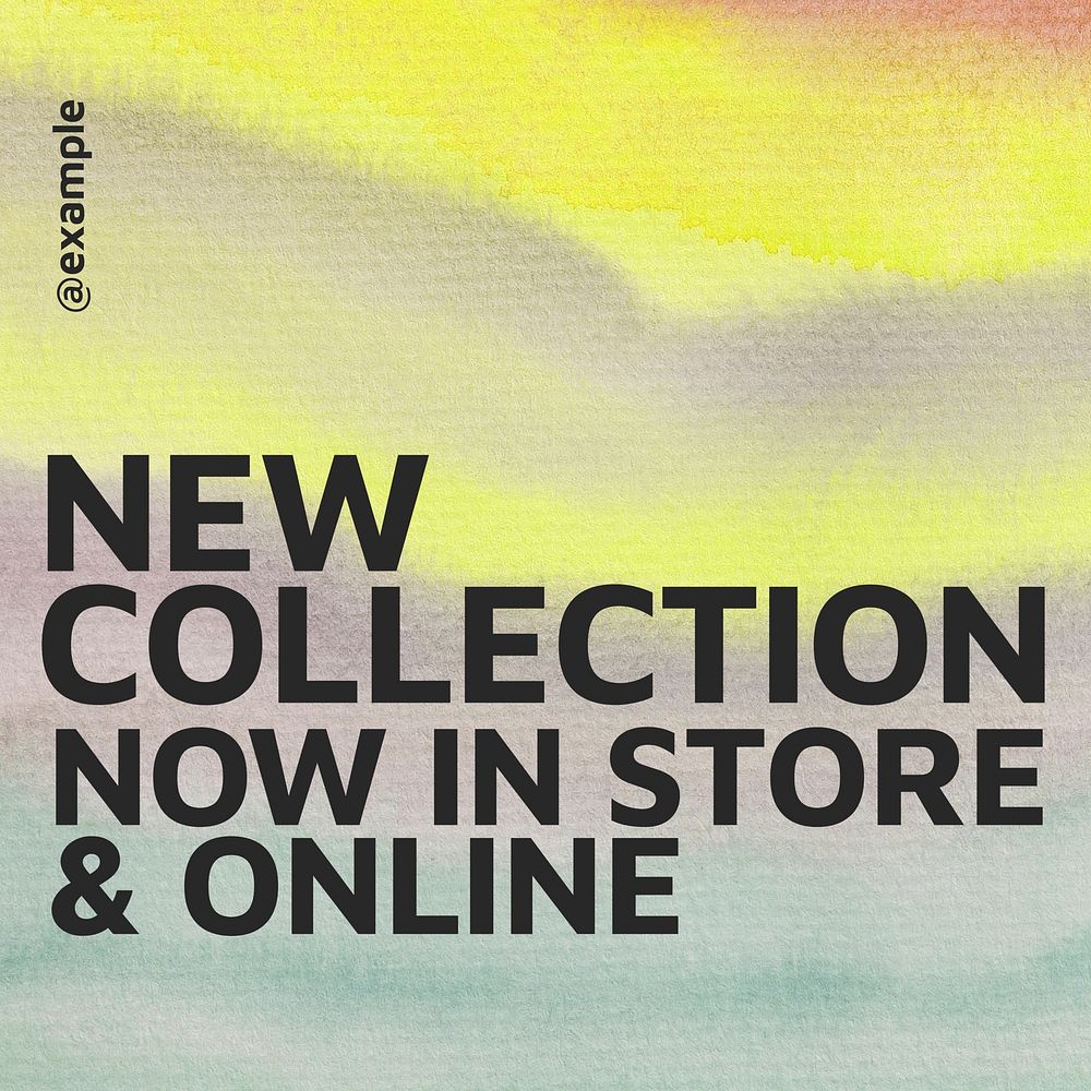 New collection Instagram post template | Free Photo - rawpixel