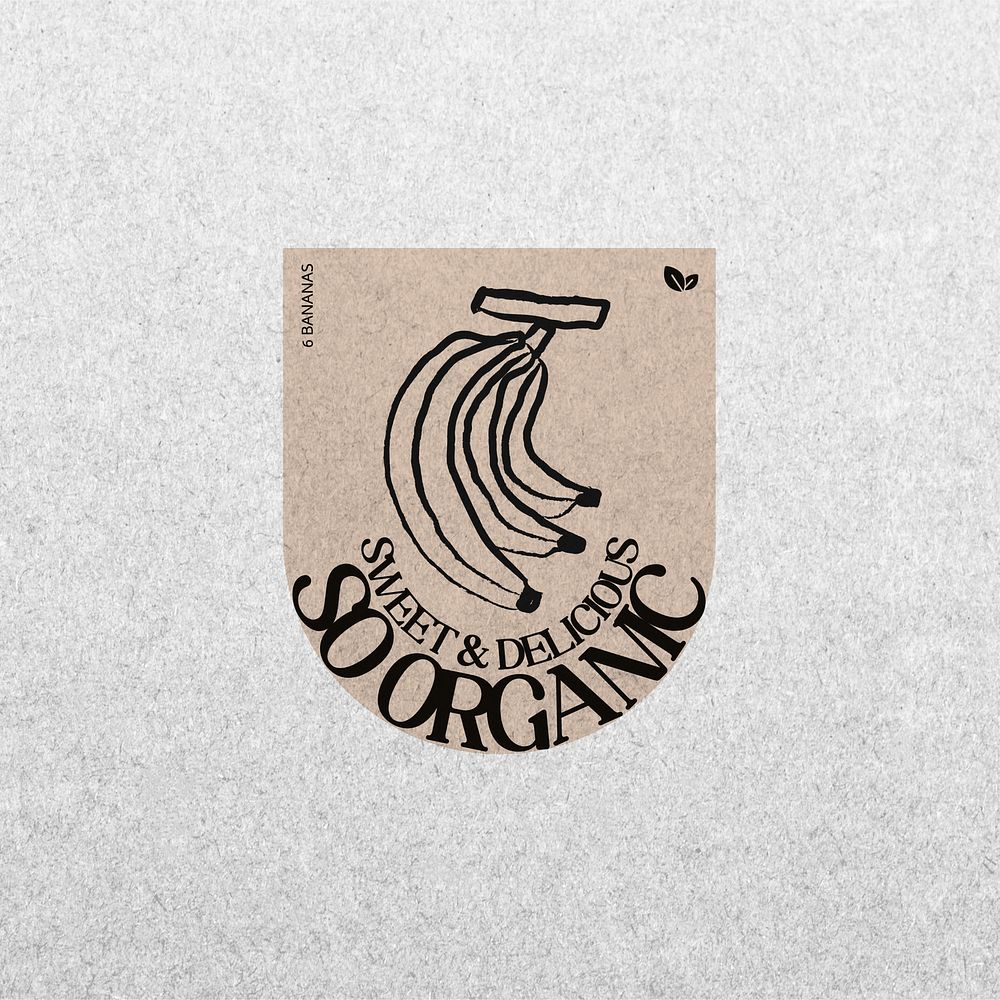 Organic produce label template | Free Photo - rawpixel