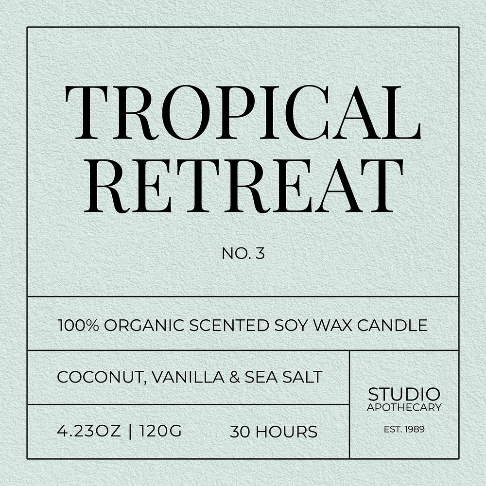 Scented candle label template | Free Photo - rawpixel