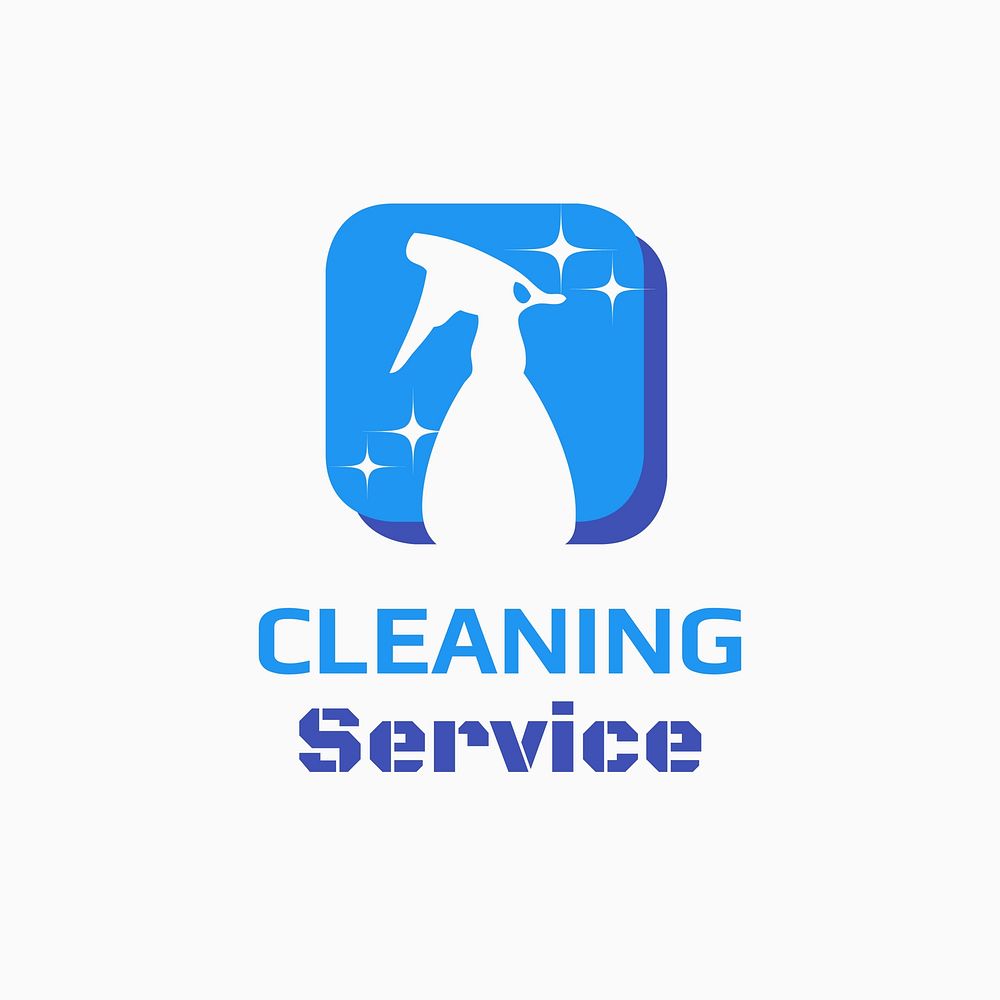 Cleaning service logo, editable business | Free Photo - rawpixel