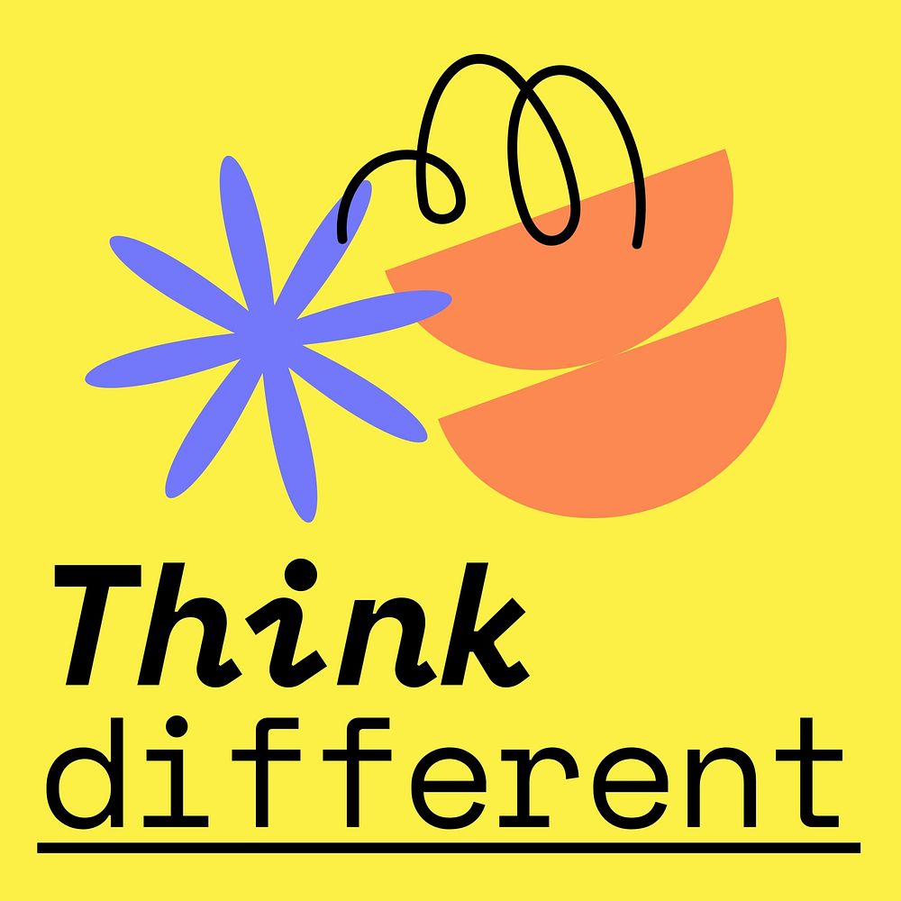 Thinking different Instagram post template | Premium Photo - rawpixel