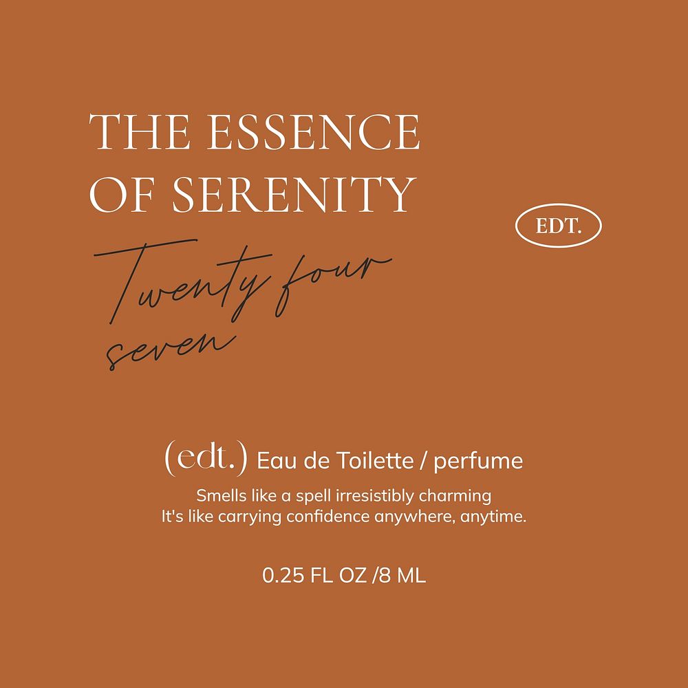 Perfume label template | Free Photo - rawpixel