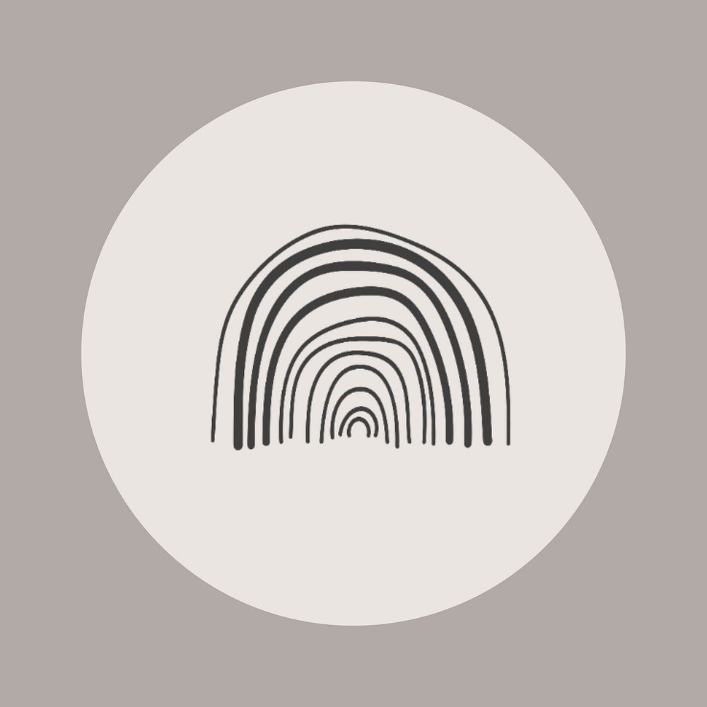 Rainbow IG story cover template | Free Photo Illustration - rawpixel