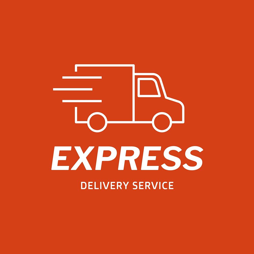 Delivery service logo template | Free Photo - rawpixel