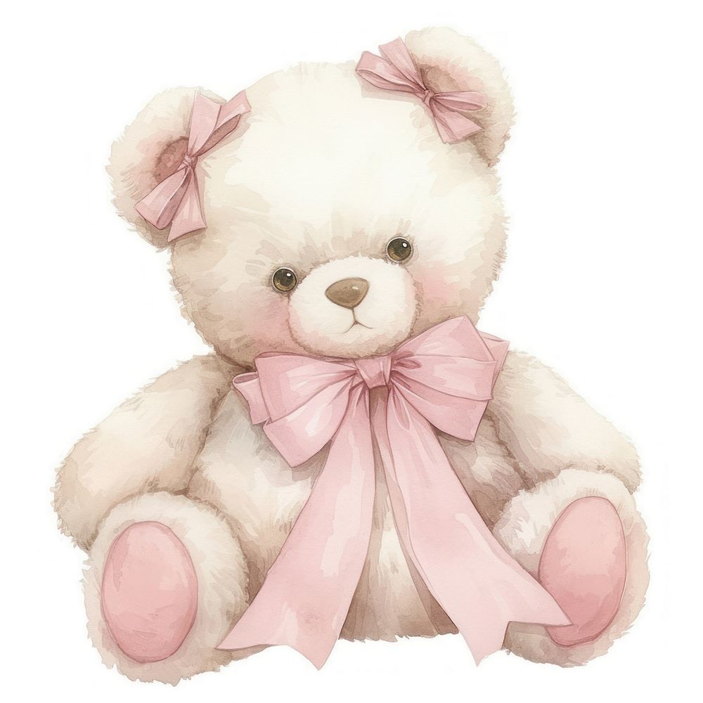 Coquette teddy bear toy | Free Photo Illustration - rawpixel