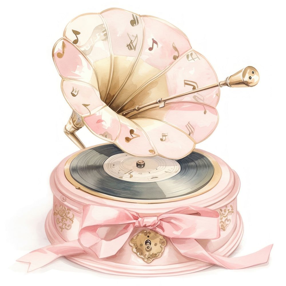 Pink coquette vintage music box | Premium Photo Illustration - rawpixel