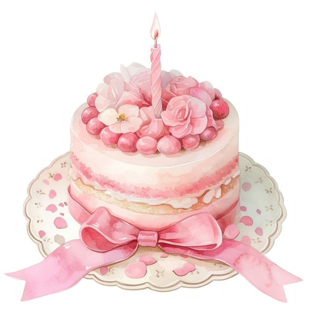 Coquette birthday cake dessert people | Premium Photo Illustration ...