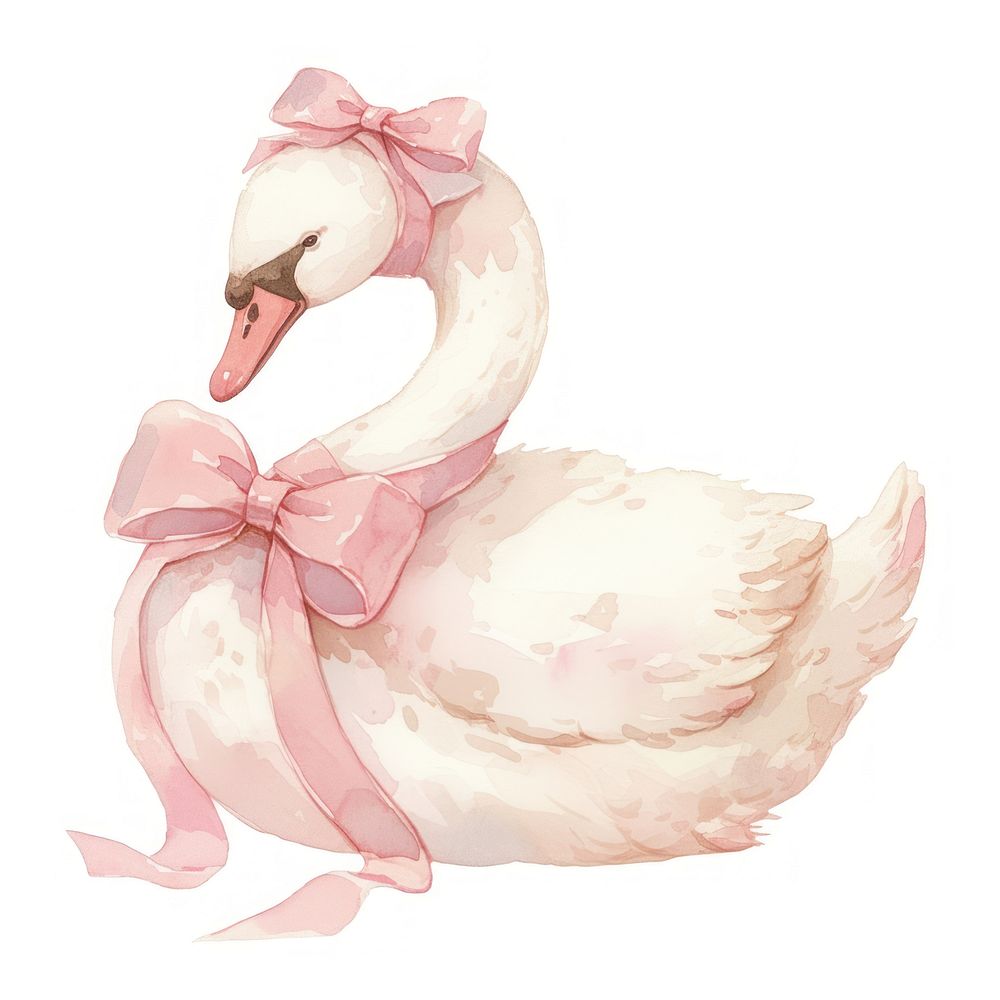 Coquette swan dessert wedding animal | Free Photo Illustration - rawpixel