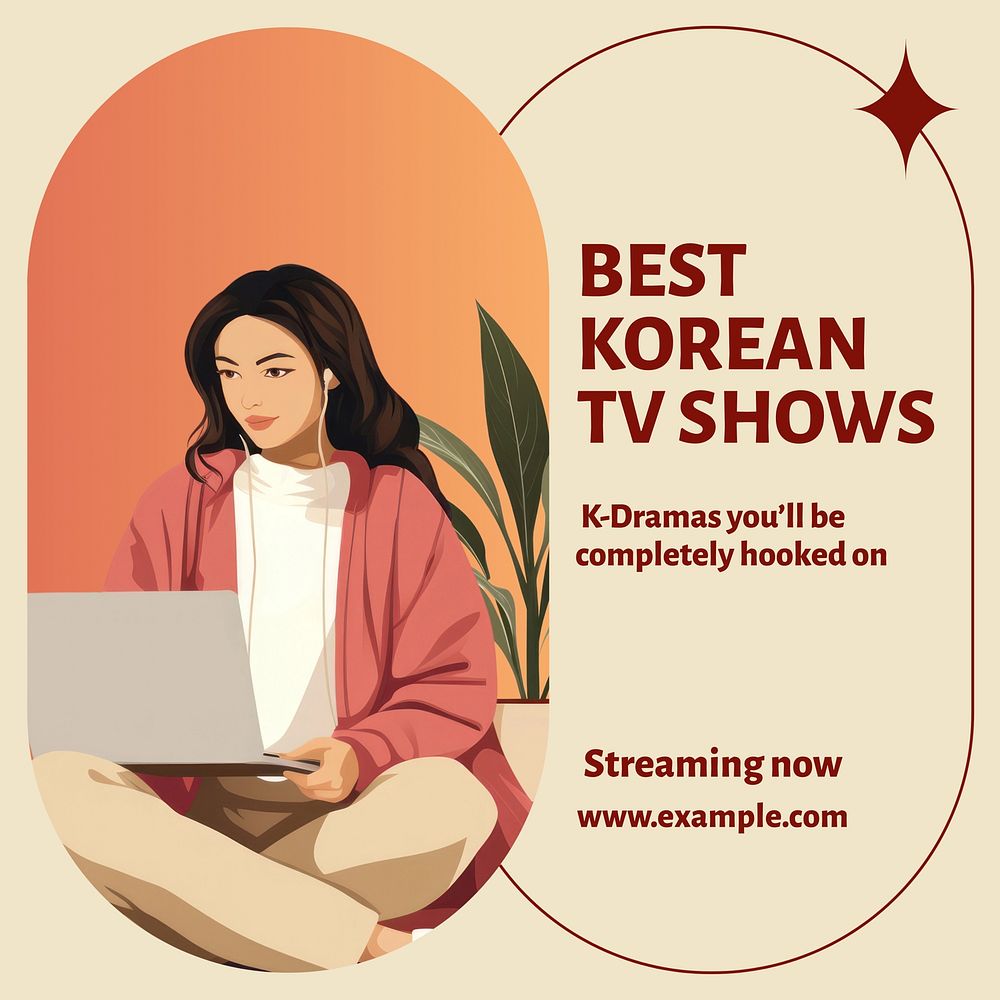 Korean tv Instagram post template | Free Photo - rawpixel