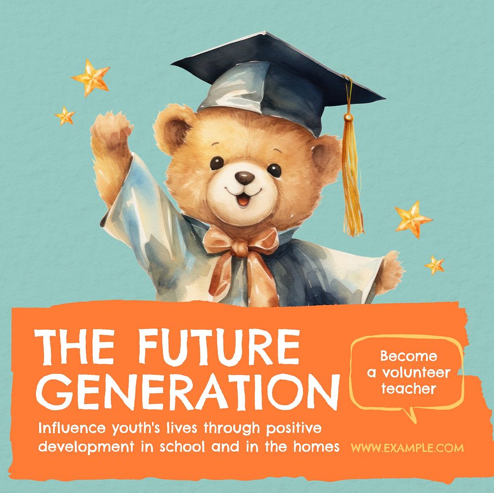 Future generation Instagram post template | Free Photo - rawpixel