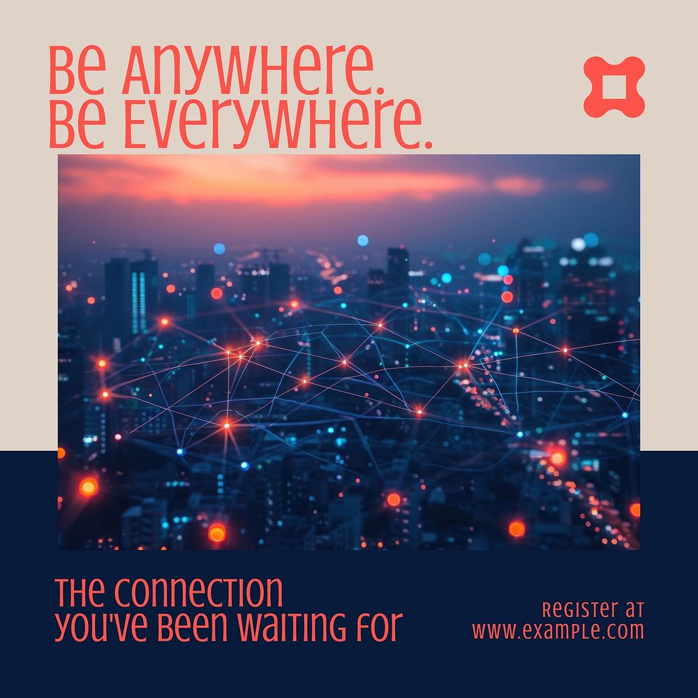 Connection Instagram post template | Free Photo - rawpixel