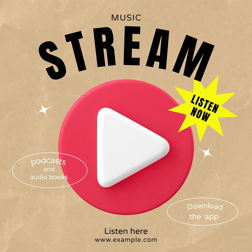 Stream Facebook post template | Free Photo - rawpixel