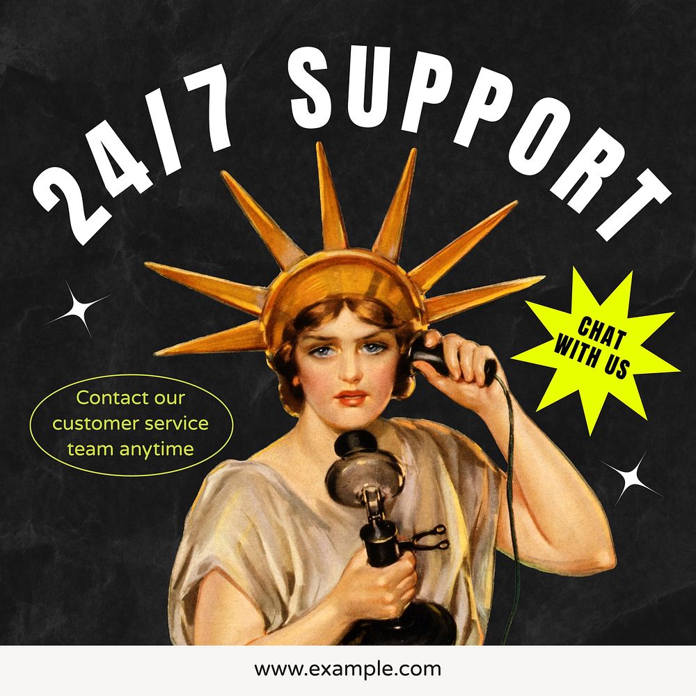 Customer service Instagram post template | Free Photo - rawpixel