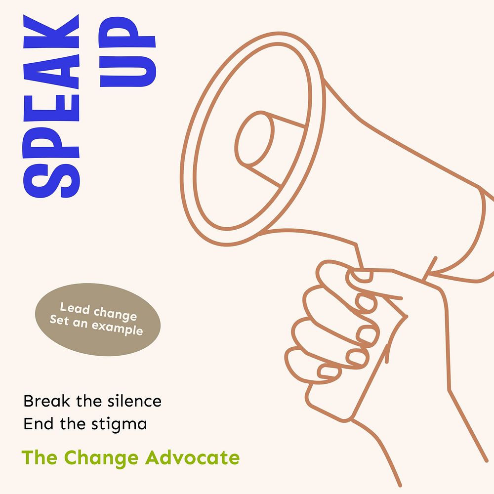 Social advocate Instagram post template | Free Photo - rawpixel