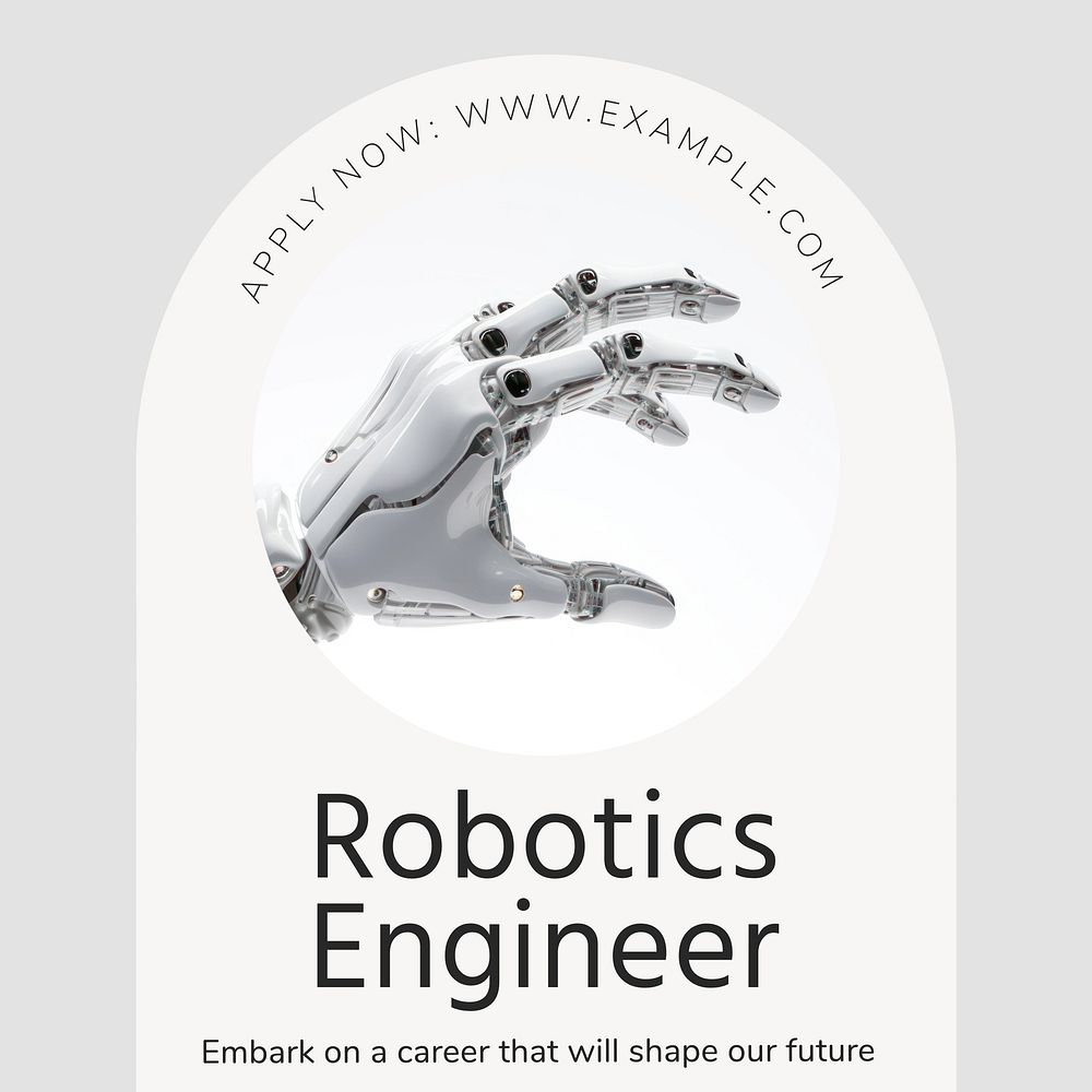 Robotics engineer Instagram post template | Free Photo - rawpixel