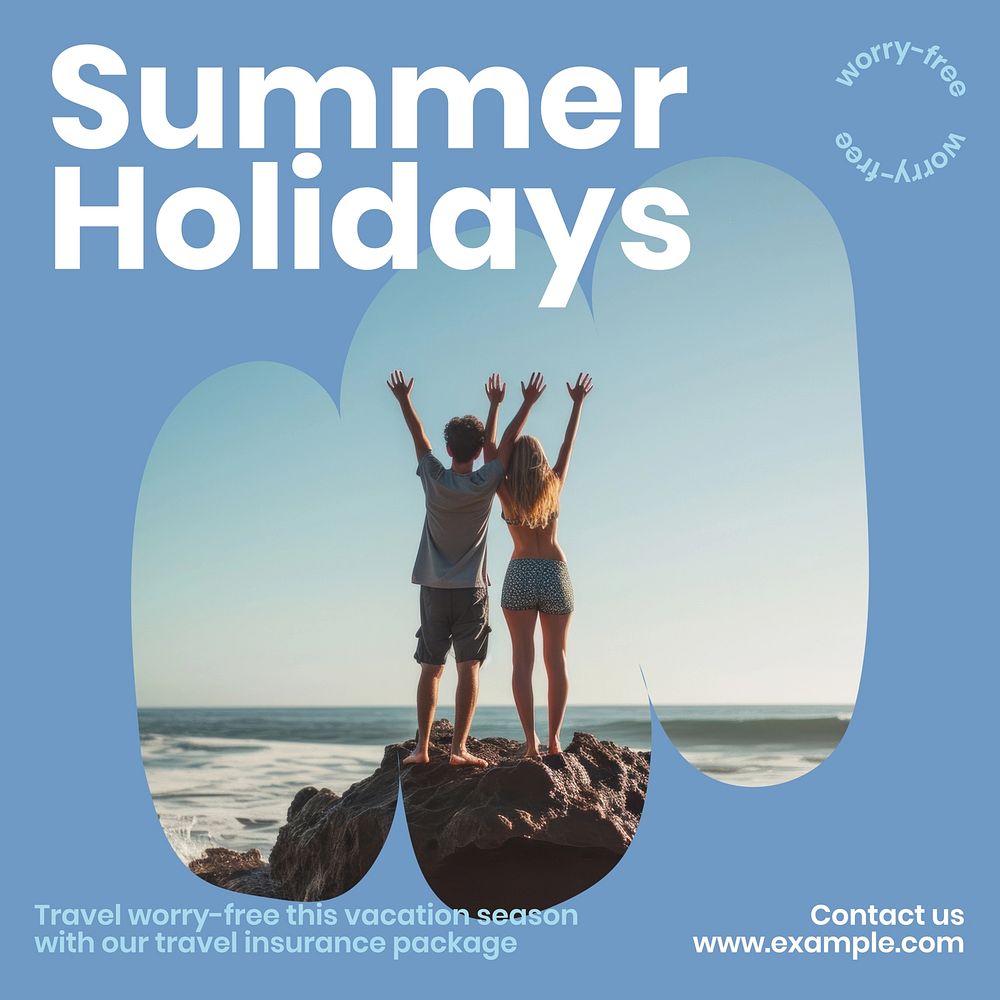 Travel insurance Instagram post template | Free Photo - rawpixel