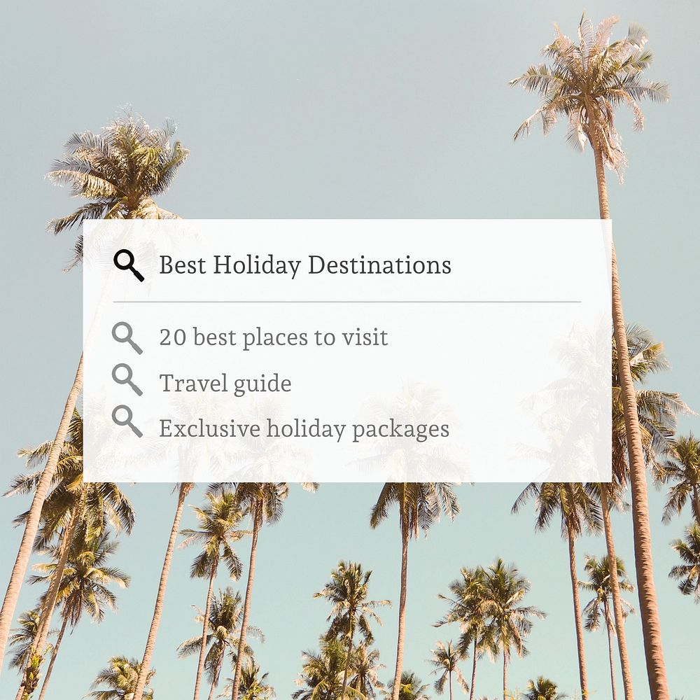 Holiday destinations Instagram post template | Free Photo - rawpixel
