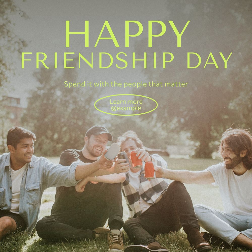 Happy friendship day Instagram post | Free Photo - rawpixel
