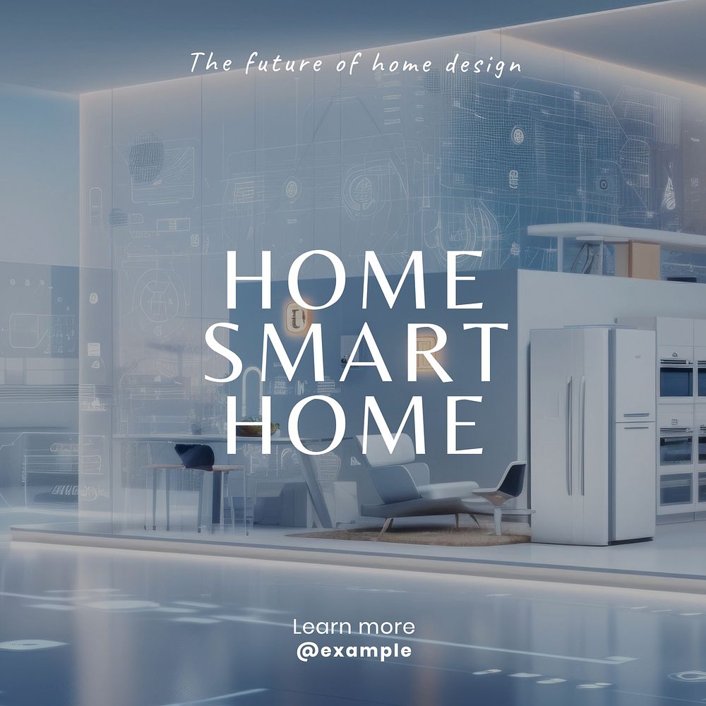 Smart home Instagram post template | Free Photo - rawpixel