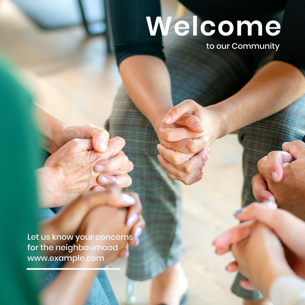 Welcome Instagram post template | Free Photo - rawpixel