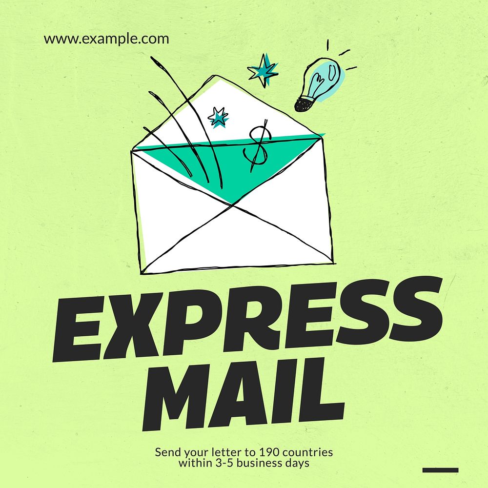 Express mail delivery Facebook post | Free Photo - rawpixel